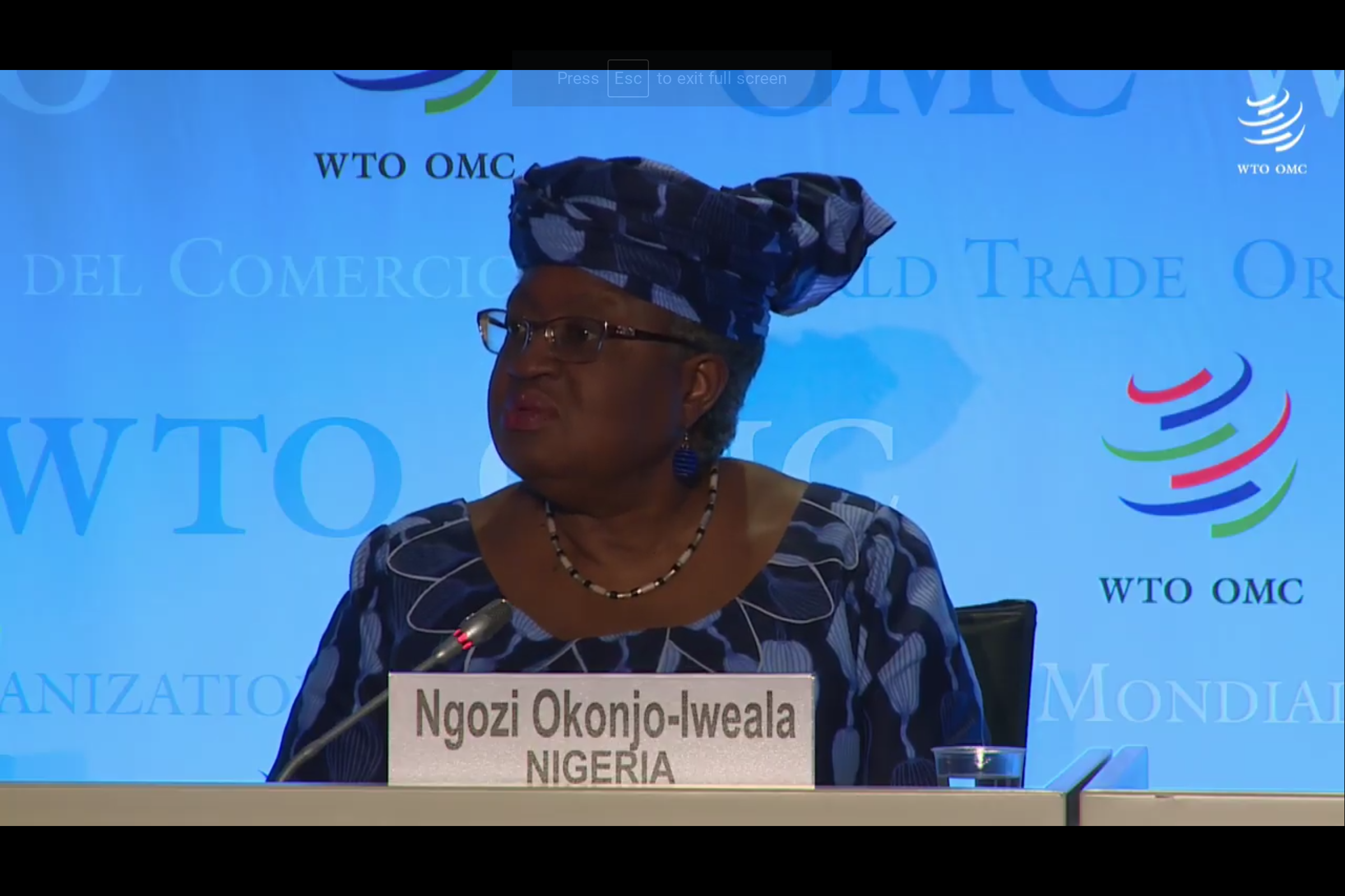 WTO race for Director-General: Dr Ngozi Okonjo-Iweala addresses ...