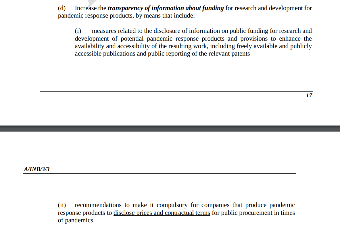 WHO pandemic treaty negotiations: Walkthrough of conceptual zero draft ...